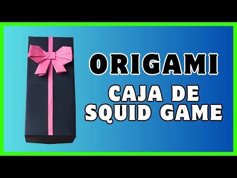 ⩥ Cómo hacer una CAJA de papel RECTANGULAR | Origami de SQUID GAME