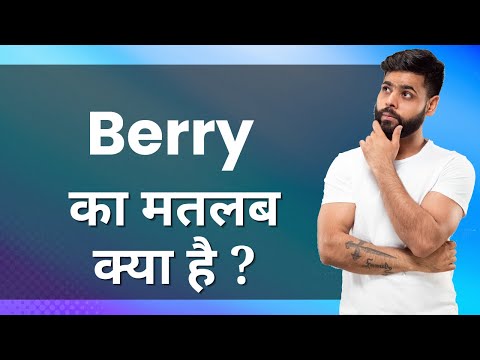 BERRY Ka Matlab Kya Hota Hai | Improve Daily Vocabulary