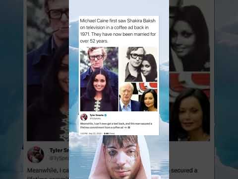 Michael Caine first saw Shakira Baksh on television in a coffee add