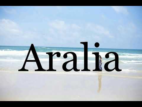 How To Pronounce Aralia๐๐๐๐๐๐Pronunciation Of Aralia