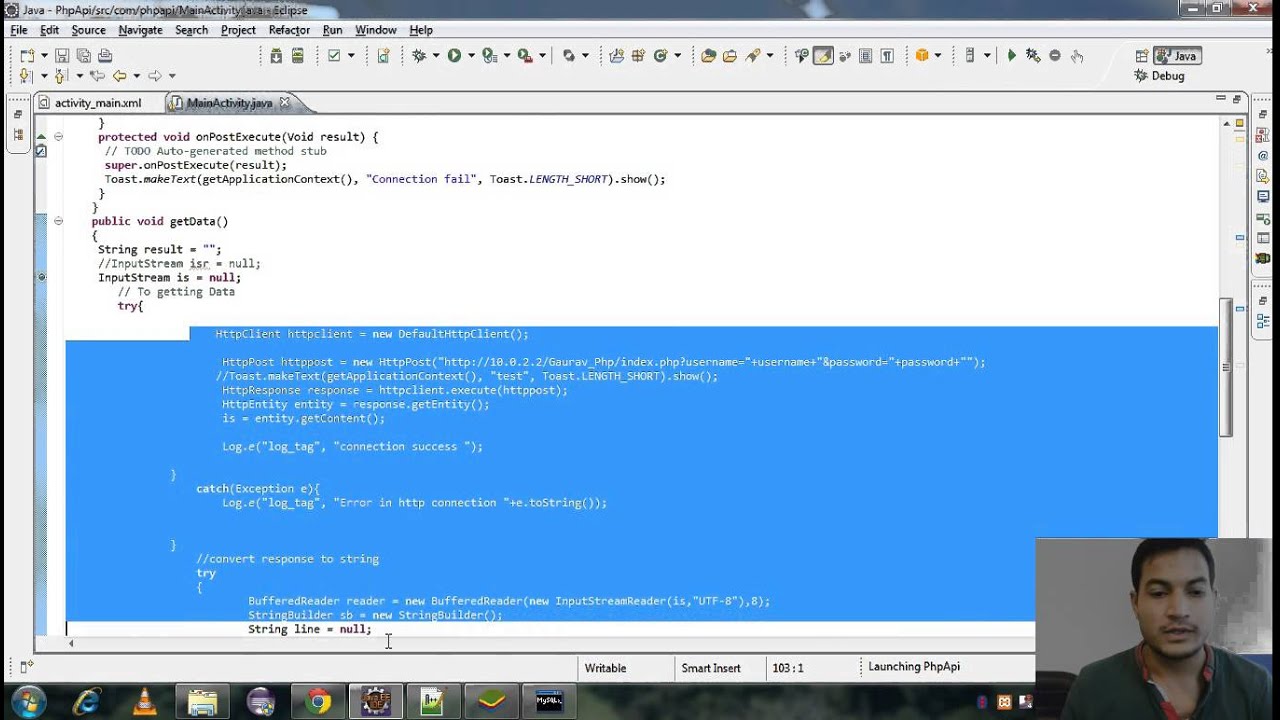 C Simplify It   How to make php web service and call through android, using MySql database