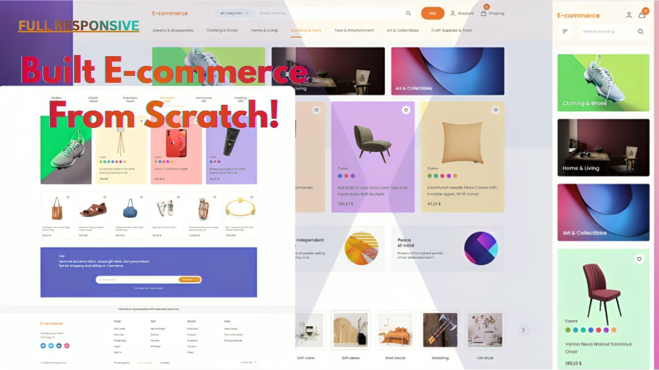 Build an E-commerce Website with React JS, Vite & Tailwind CSS