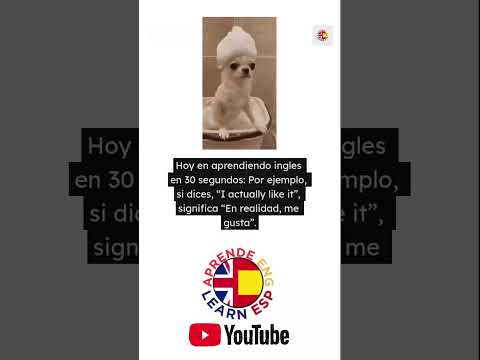 Sabías que actually en inglés NO significa actualmente #englishshorts #learnenglish #aprenderinglés