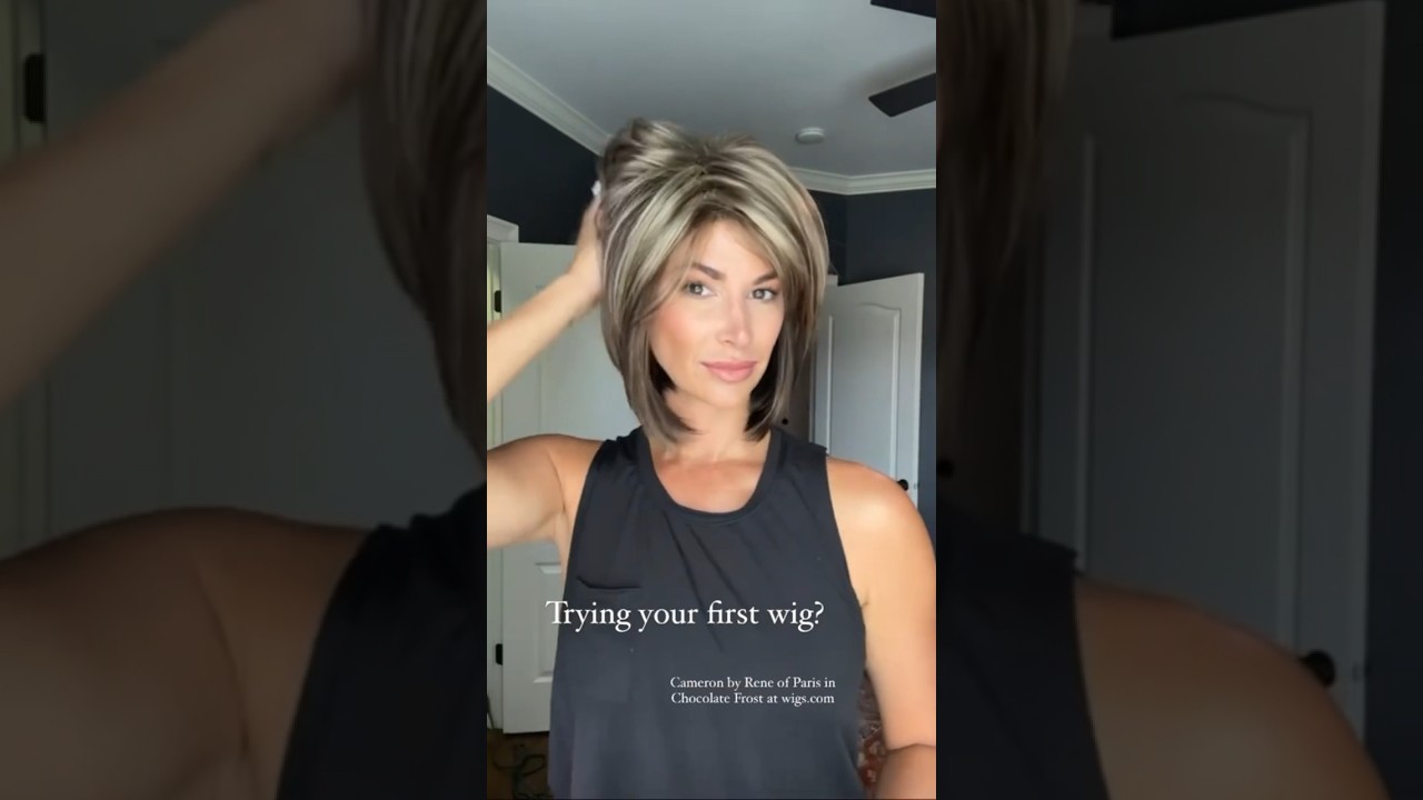 Here's some advice for wig-wearing! Find Cameron by Rene of Paris in Chocolate Frost at wigs.com.