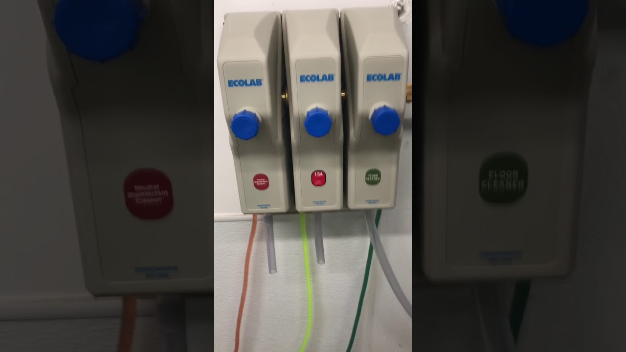 Ecolab chemical station explained.