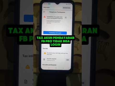 Atasi tidak bisa login tax akun pembayaran fb pro 2025 #fbpromenghasilkanuang #monetisasifb
