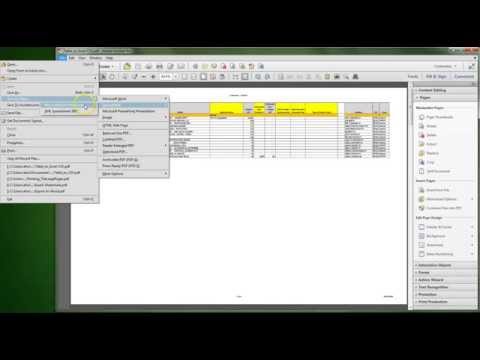Adobe Acrobat XI: Export Table to Excel or CSV