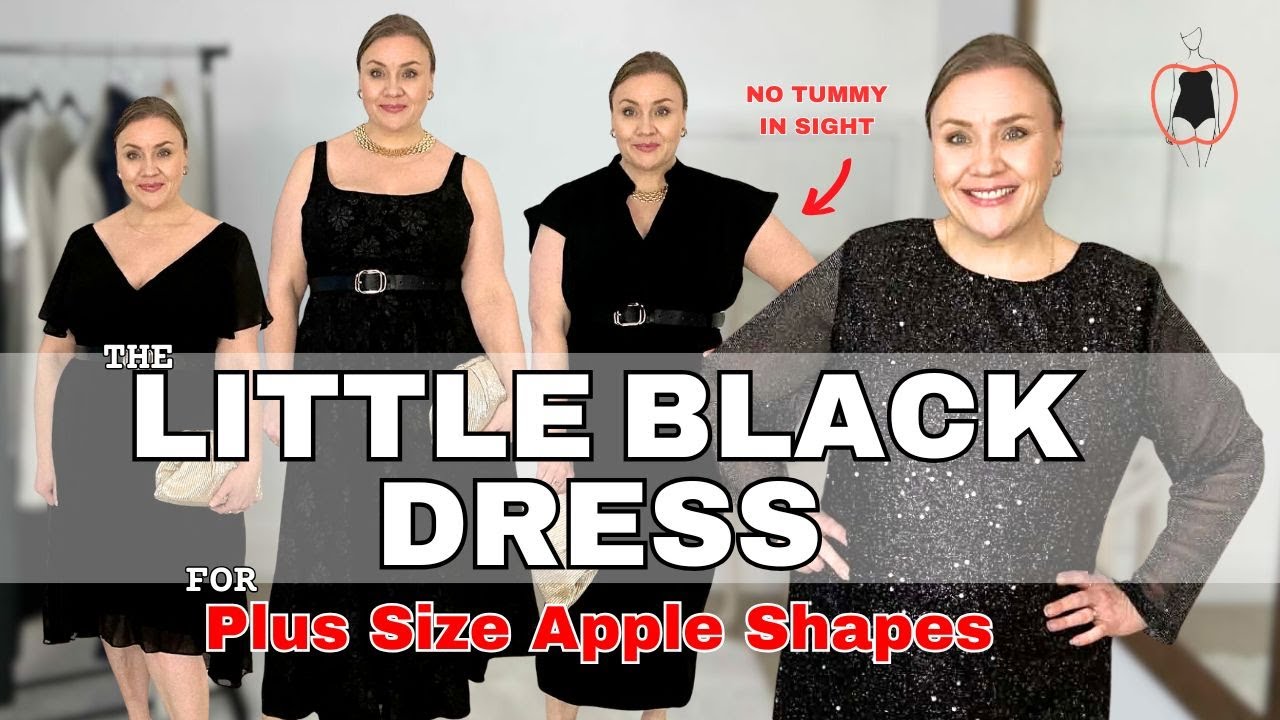 TESTING LITTLE BLACK DRESSES for PLUS SIZE APPPLE SHAPES!