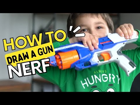How to Draw a NERF Gun