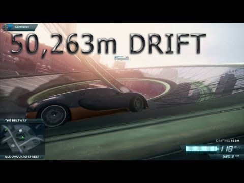 NFS Most Wanted 2012: 50 km (30 mile) Drift Short Version
