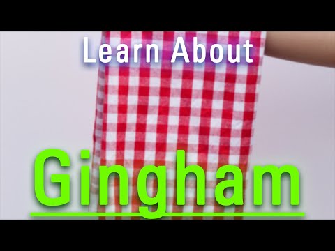 How to Say Gingham in English? | How Does Gingham Look? | What is Gingham?