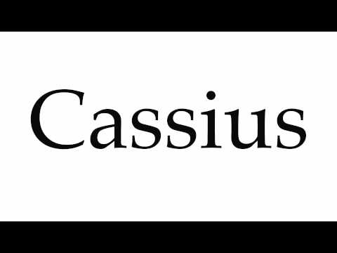 How to Pronounce Cassius