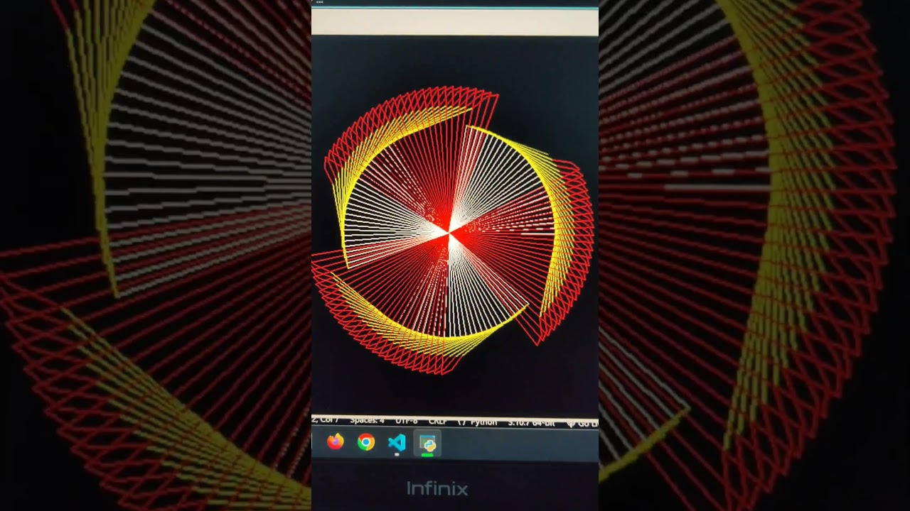 Amazing Circle design in python | turtle module | VS Code #python #shorts