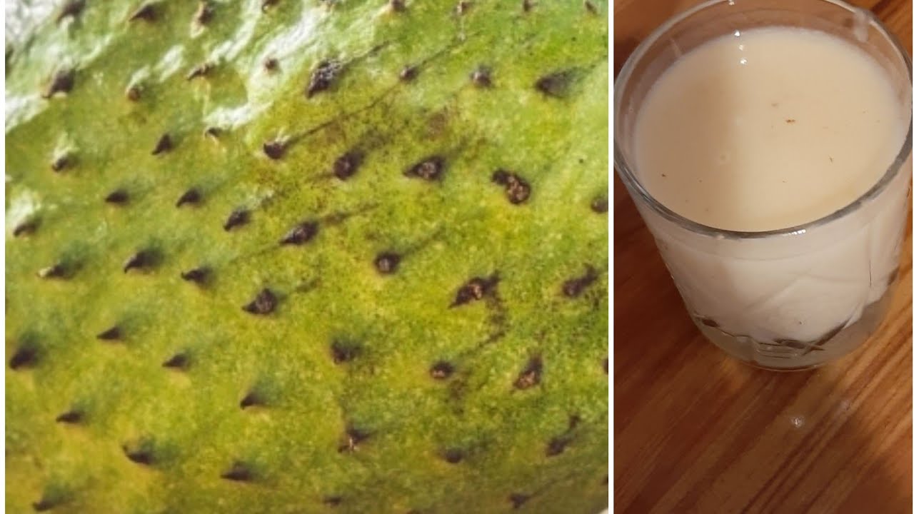 Refreshing Soursop Juice With Lemon,Lime,Ginger.