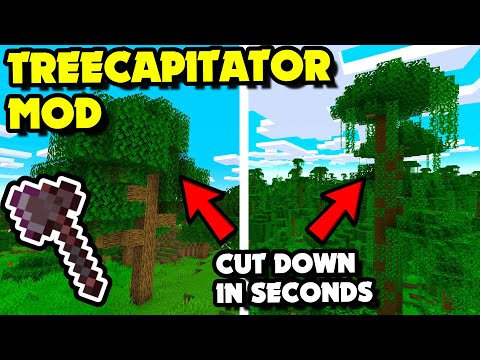 Awesome TREECAPITATOR | FallingTree Mod | INSTANT Tree Cutting (Minecraft Mods)