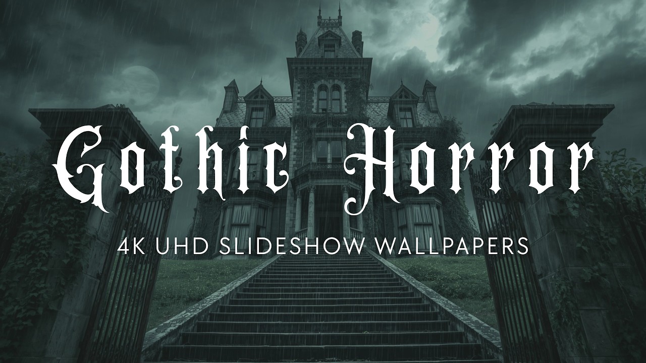 Gothic Horror – 5-Hour 4K UHD Slideshow Wallpapers (10 Images – 1 Every 30 Minutes)