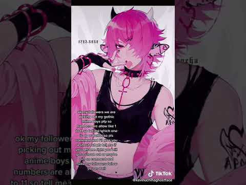 gonna change my pfp into gothic anime boys so i reach 200.0K likes on tiktok