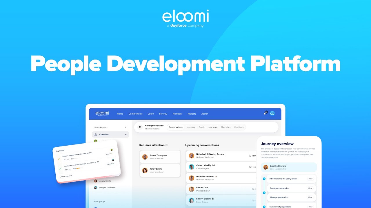 Explore our people development platform | eloomi Product Tour