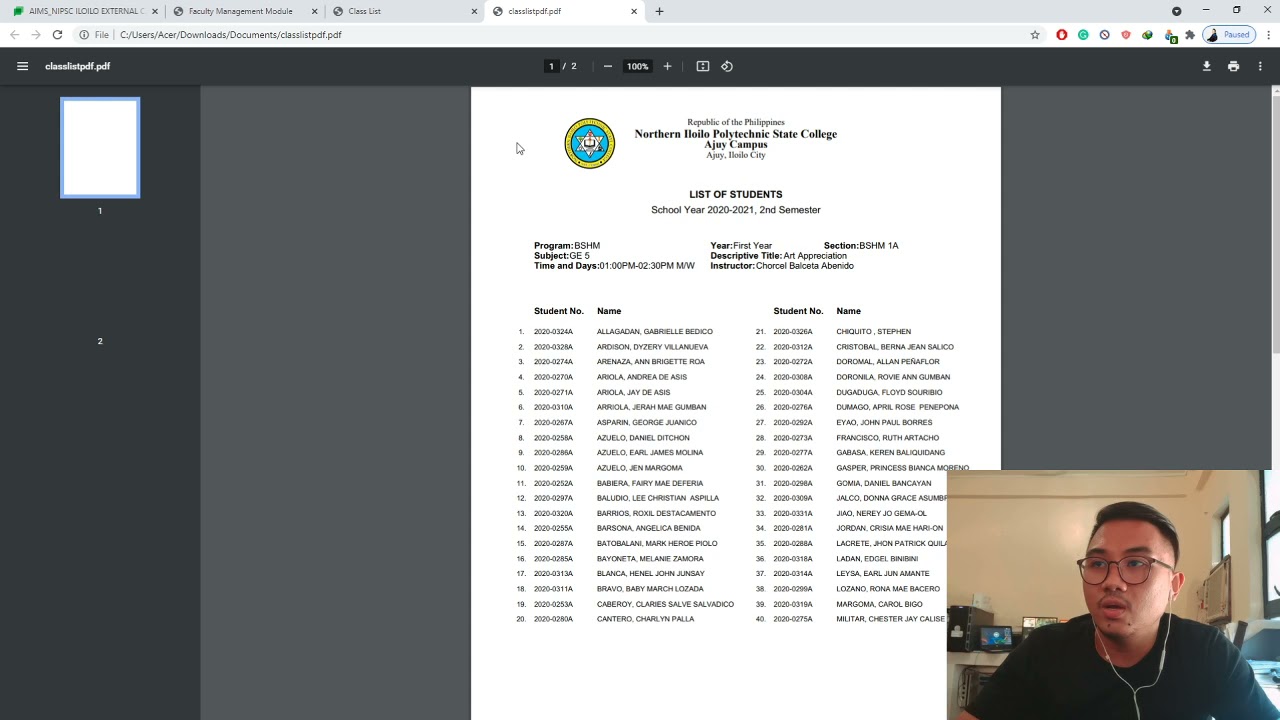 Faculty Module Quick Guide