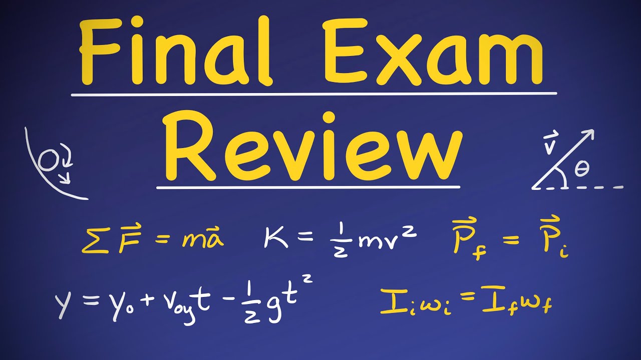 Physics I - Final Exam Review (Problems & Some Concepts)