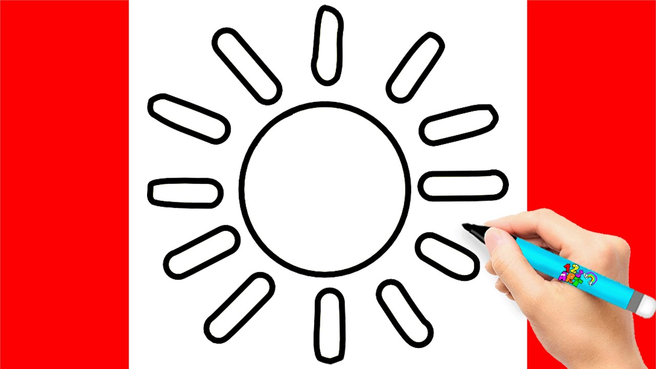 EL DIBUJO DEL SOL MAS HERMOSO ☀️ COMO DIBUJAR EL SOL FACIL 😍 DIBUJO 🌞 DIBUJOS FÁCILES