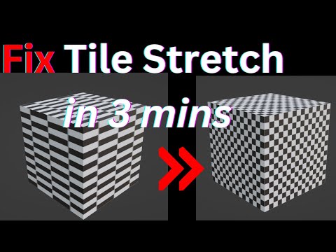 Fix Tile Stretch UVs in 3 mins in blender | itzyourwiz