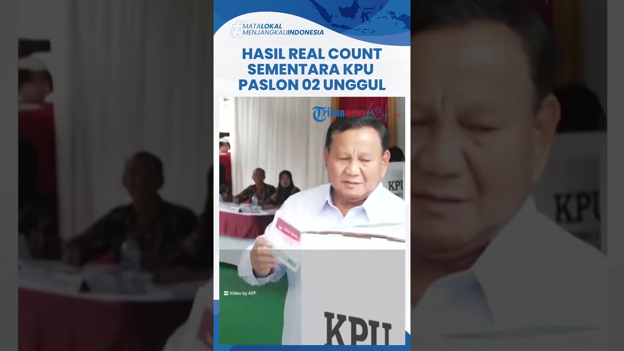 Real Count KPU Sementara Pada 19 Februari 2024: Prabowo 58 Persen, Anies 24 Persen, Ganjar 17 ...