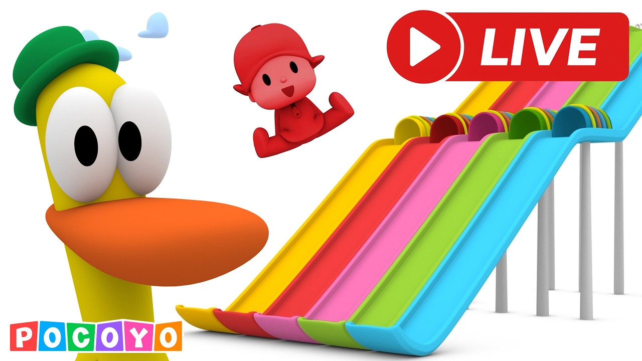 🔴 LIVE: Slides, Colours and EGGS! The BEST Pocoyo Cartoons for Kids | Pocoyo 🇺🇸 English