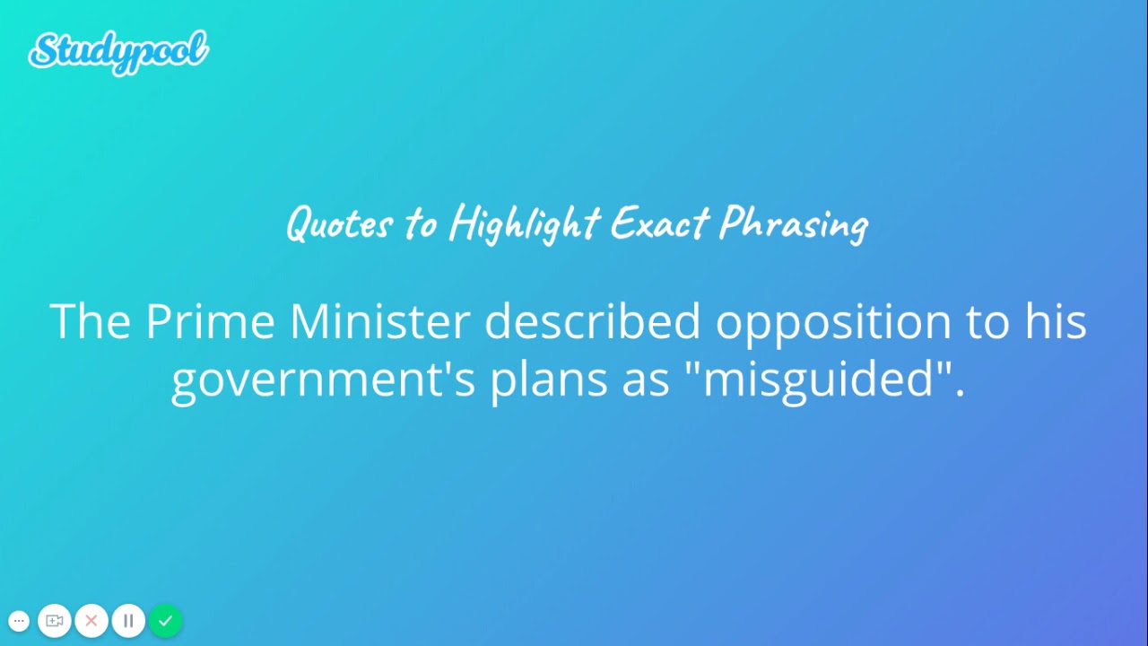 Studypool Grammar Lessons - Quote Marks Part A