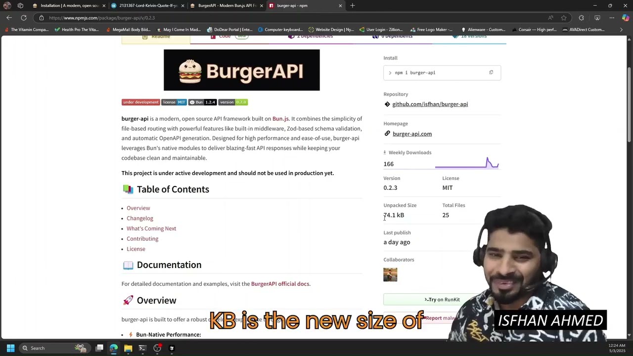 🚀Burger API v0.2.3 is now live on NPM!