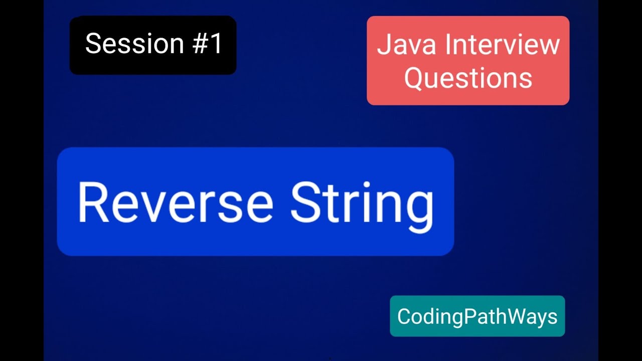 Java Interview questions: #1 How to Reverse a String In Java | Practical Demonstration.