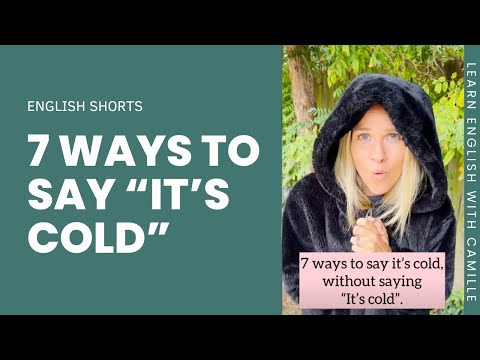 7 ways to say “It’s cold” 🥶