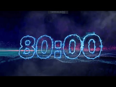80 Minute Blue Electric Countdown Timer (Online Stopwatch)