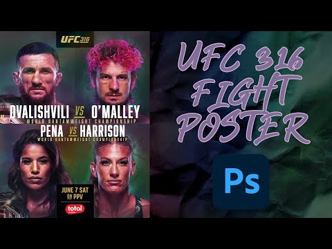 UFC 316 Poster Design - Photoshop - Graphic
