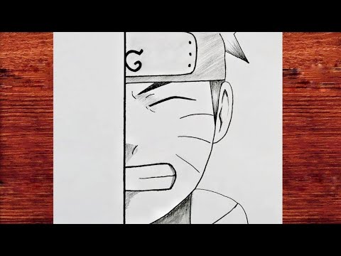 Easy Anime Draw / How To Drawing Anime Naruto Easy Tutorial / Anime Sketch Art / M.A Drawings