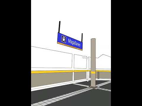 The 60-second MRT-3 Magallanes station drawing time lapse