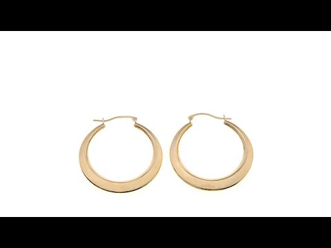 Passport to Gold 14K Yellow Gold Round Hoop Earrings