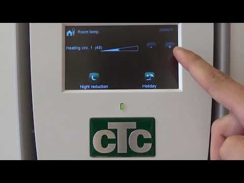 isoenergy instructional CTC video - Changing central heating temperature