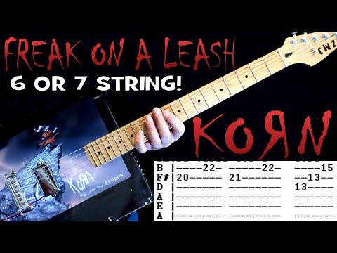 Korn Freak On A Leash Guitar Lesson / Guitar Tabs / Guitar Chords / Guitar Cover for 6 String