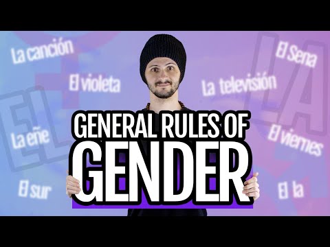 FEMININE and MASCULINE words - GENDER in SPANISH