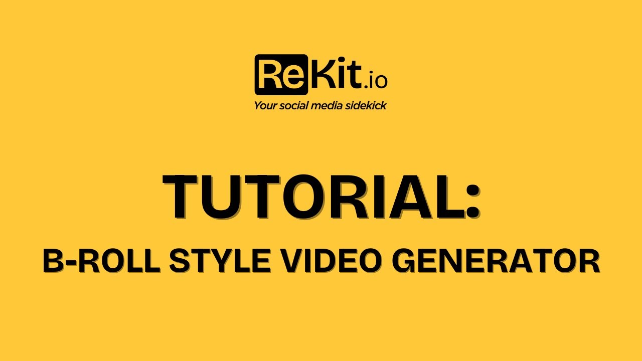 ReKit.io Tutorial | B-Roll Style Video Generator | For Real Estate Agents