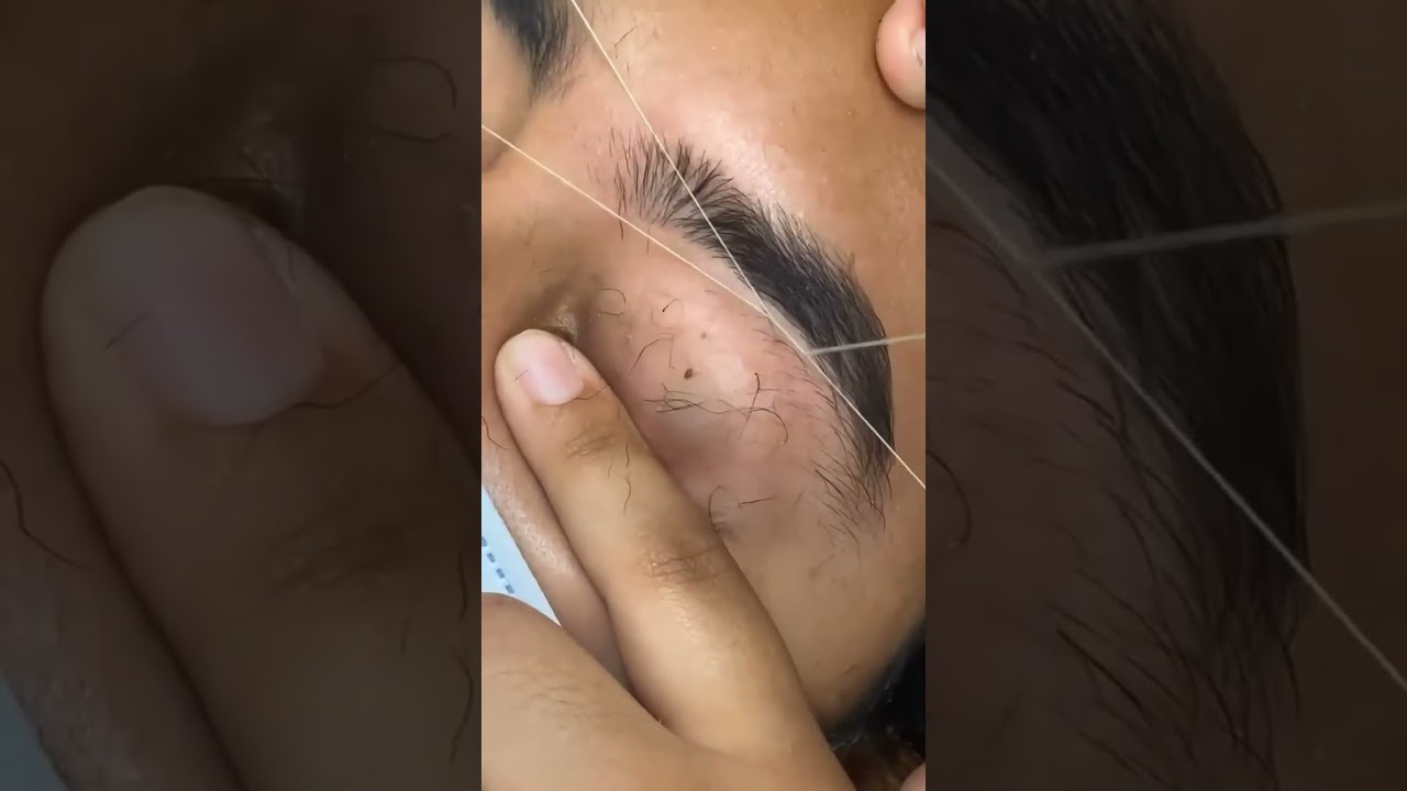 DEPILAÇÃO NA LINHA #sobrancelhas #designdesobrancelhas #sobrancelhasperfeitas #depilação