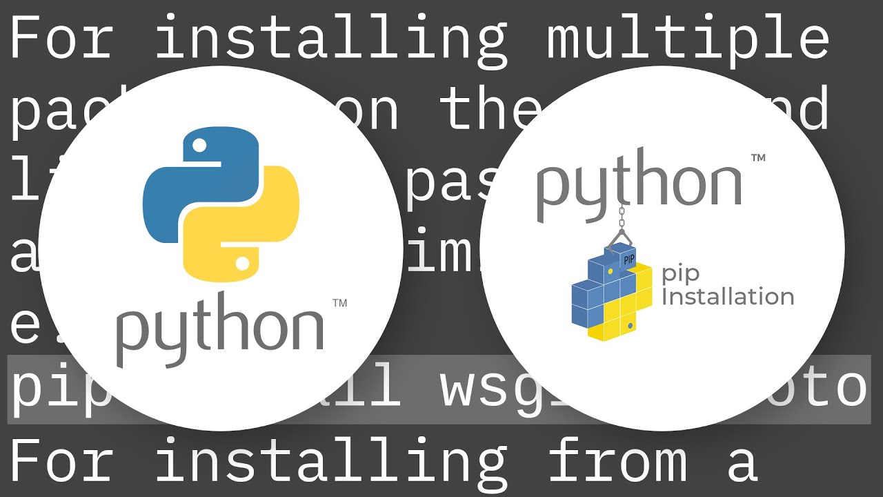 How to install multiple python packages at once using pip