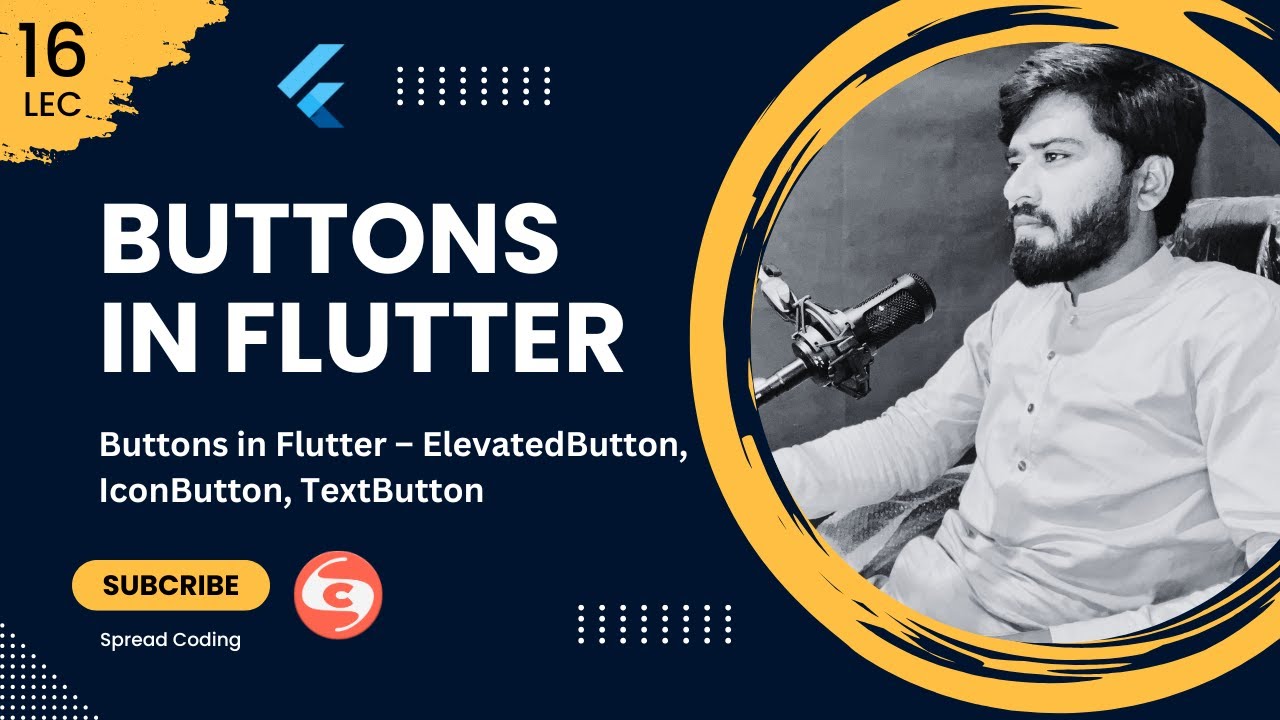 16- Buttons in Flutter – ElevatedButton, IconButton, TextButton explained