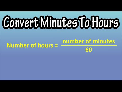 How To Convert Minutes To Hours Explained - Formula To Convert Minutes To Hours