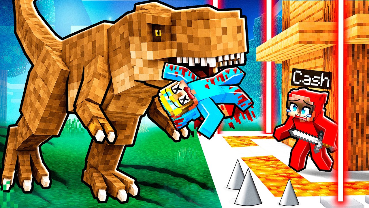 DINOSAURS vs Most Secure Minecraft House