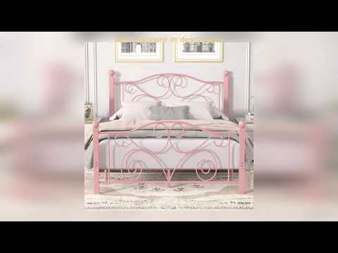 #Queen Size Bed Frame With Headboard And Footboard, Heavy Duty Metal Slat Support, Platform Mattres