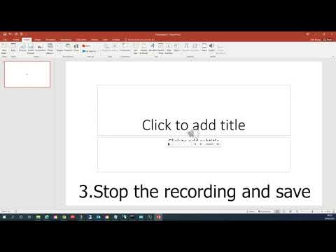 use powerpoint to record system audio
