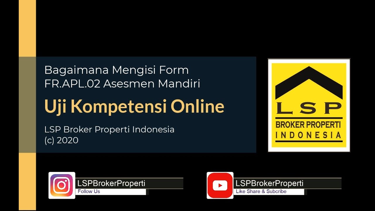 Bagaimana Mengisi Form FR APL 02 Asesmen Mandiri