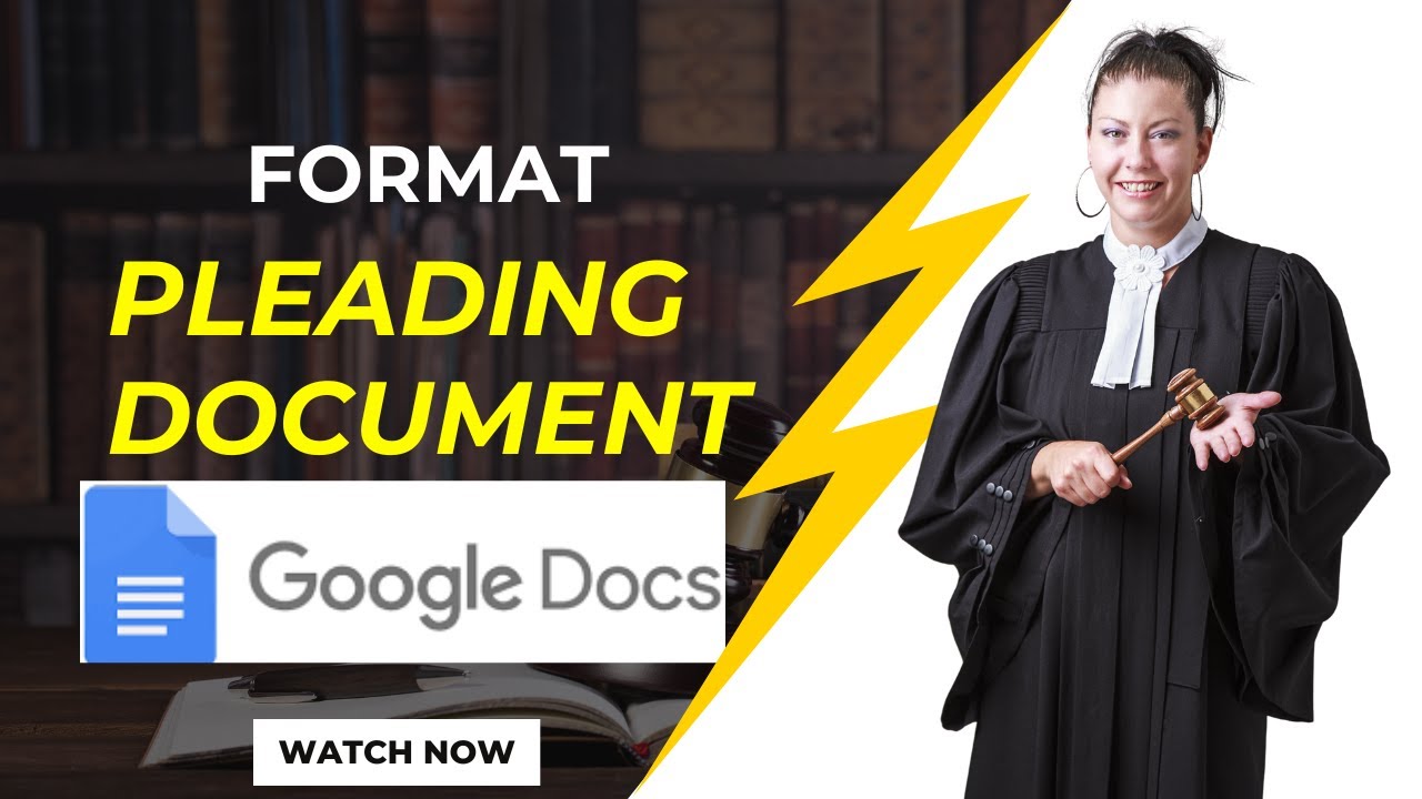 Formatting Pleading Document (General) Using Googledoc #courtdocumentformatting
